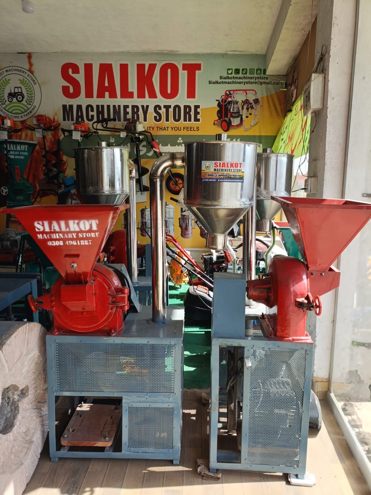 cyclone Commercial Atta Chakki Machine / cyclone Commercial flour mill ...