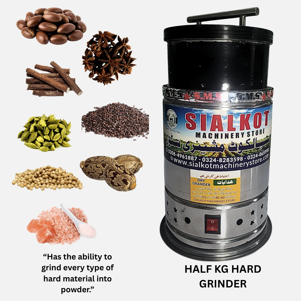 Dry Grinder 0.5 KG Capacity – Heavy Duty Stainless Steel Blade for Hard ...